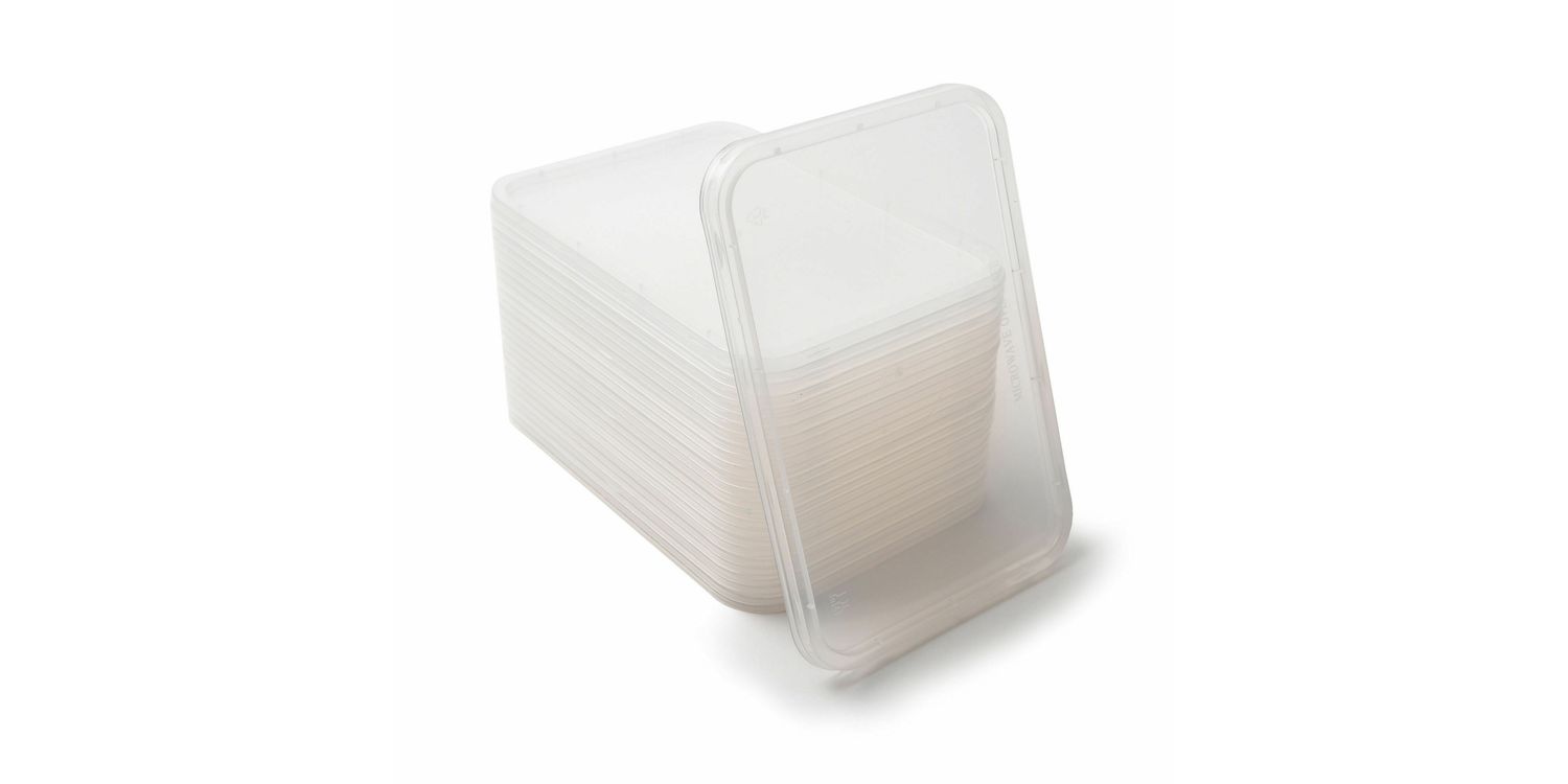 Clearly Premium 500ml Plastic Containers With Lids only £27.65