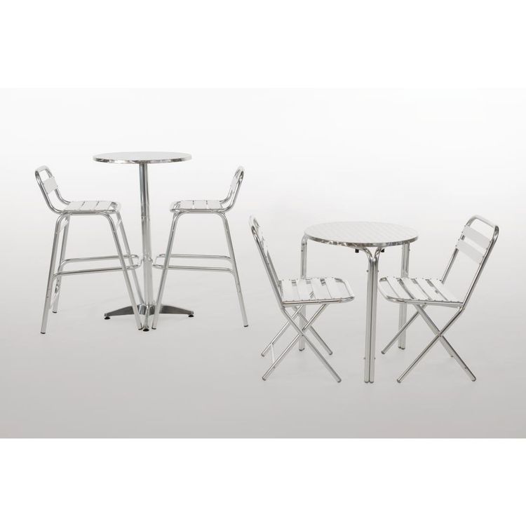 Bolero Round Aluminium Stackable Bistro Table 600mm only £82.11