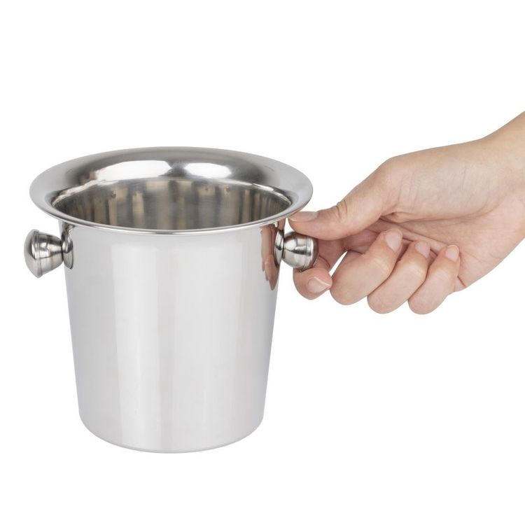Olympia Mini Fluted Ice Bucket Stainless Steel only £7.39