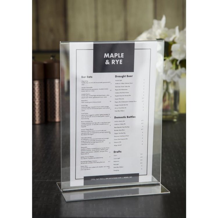 Olympia Upright Acrylic Menu Holder from £6.79