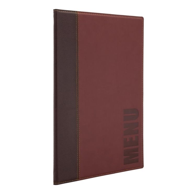 Securit Contemporary Menu Cover Bordeaux A4 only £16.88