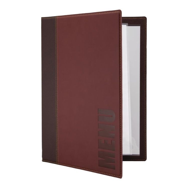 Securit Contemporary Menu Cover Bordeaux A4 only £16.88