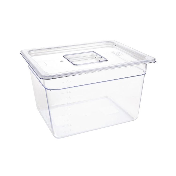 Vogue Polycarbonate 1/2 Gastronorm Container Clear from £7.26