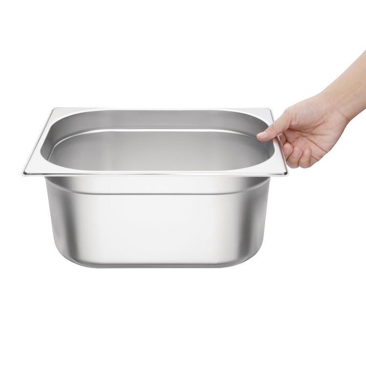 Vogue Stainless Steel Gastronorm Tray Set 2 x 1/2 with Lids only £29.15