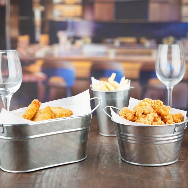 Olympia Mini Metal Food Bucket Shallow 150mm only £3.79