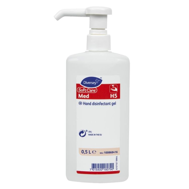 Diversey SoftCare H5 Alcohol Hand Sanitising Gel 500ml (Single Pack ...
