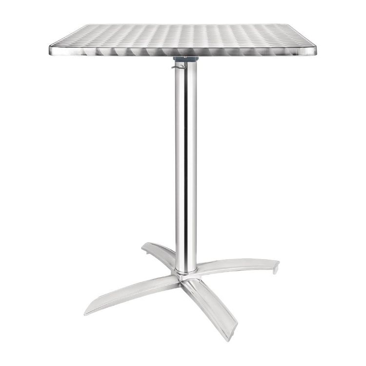 Bolero Square Flip Top Table Stainless Steel 600mm only £124.99