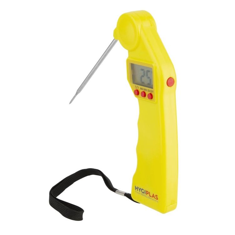 Hygiplas Easytemp Colour Coded Yellow Thermometer only £7.99