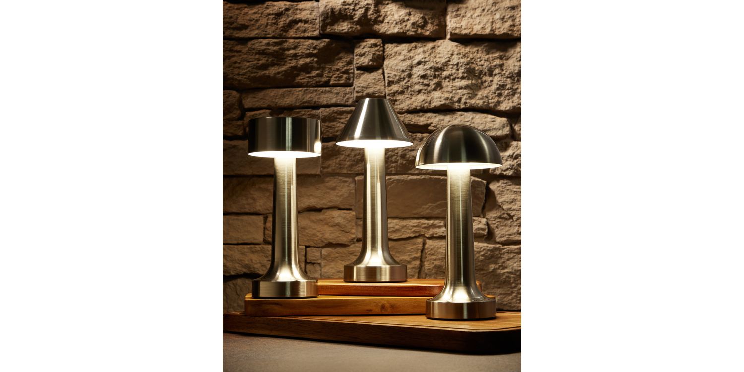LED Table Lamps Dome Steel Table Lamp 22cm/8.5" only £29.42