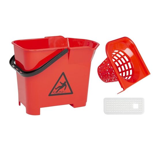 Jantex Colour Coded Mop Bucket Red only £9.15